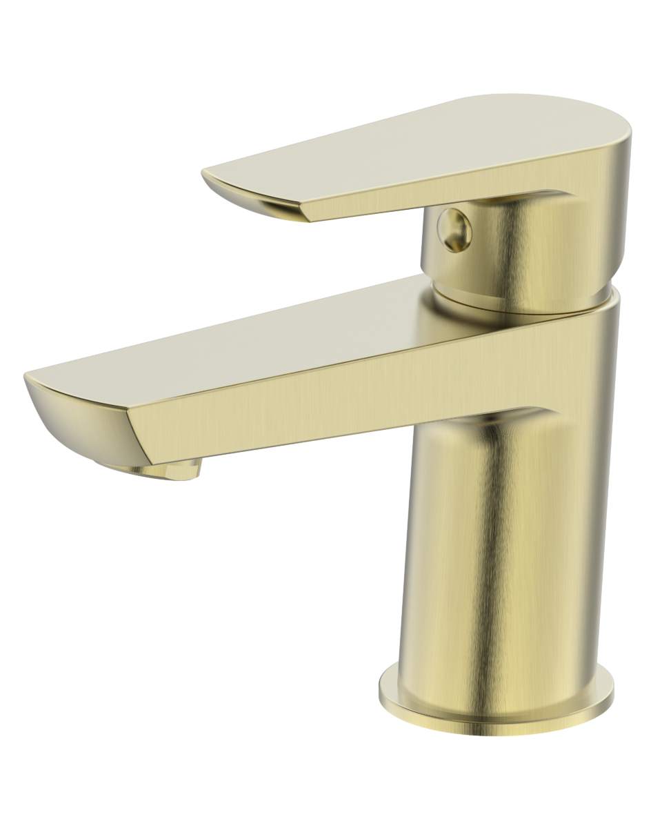 Shop JOMOO Single Lever Basin Mixer Brushed gold | RND Interiors